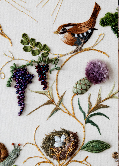 Raised Embroidery Panel – Jenny Adin-Christie Specialist Embroiderer