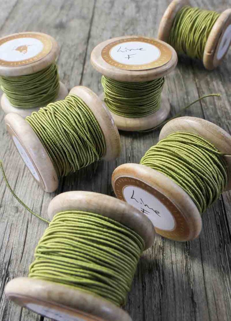 Fine Silk Gimp – Green Tones – Jenny Adin-Christie Specialist Embroiderer