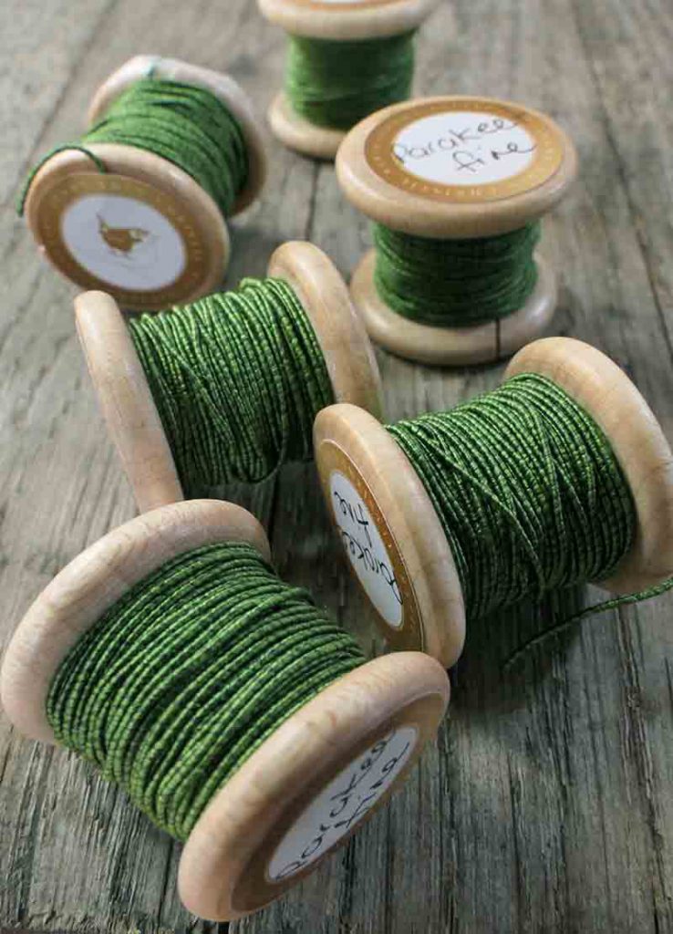 Fine Silk Gimp – Green Tones – Jenny Adin-Christie Specialist Embroiderer